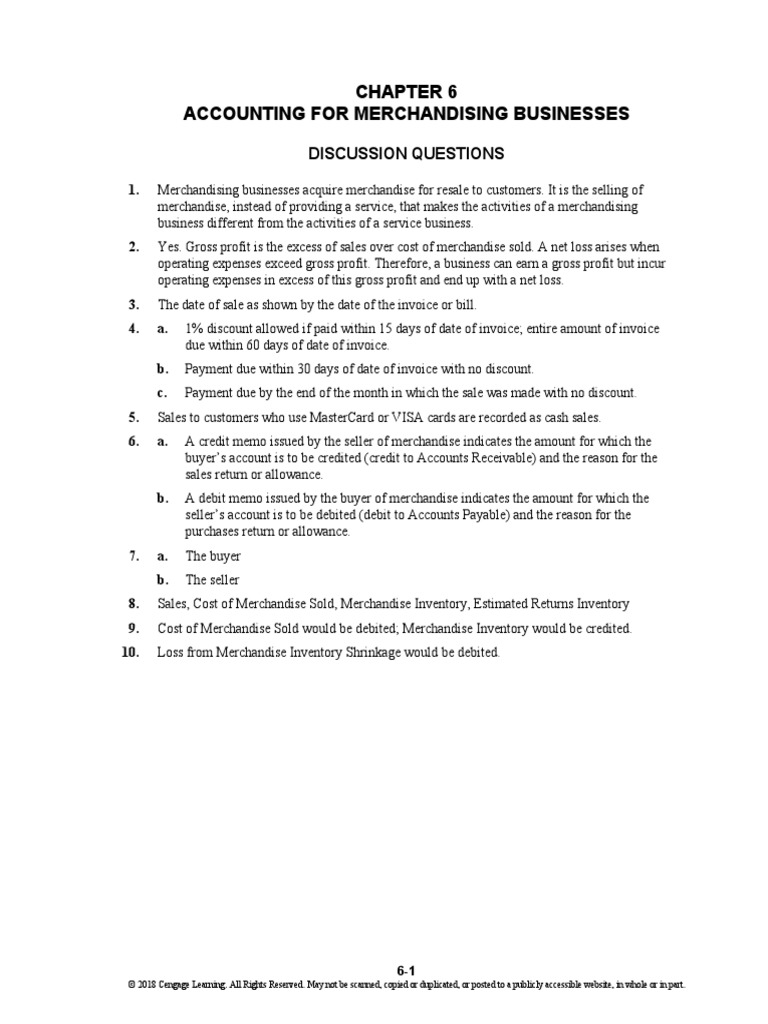 CH 6 - Solution | PDF | Debits And Credits | Expense