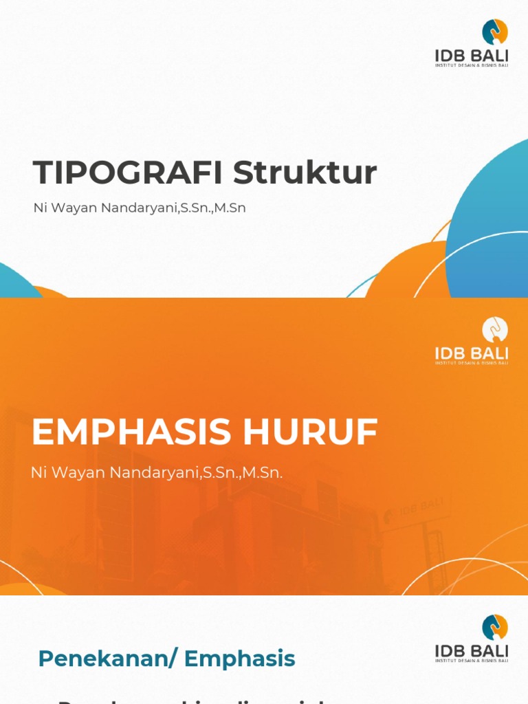 Emphasis dalam Tipografi Desain Visual | PDF | Karier & Perkembangan ...