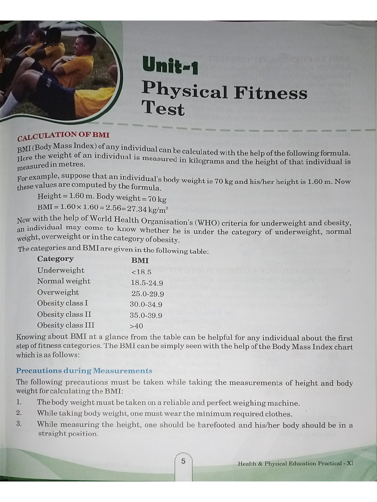 Lab Manual Physical Education Cha 1 and 2 | PDF