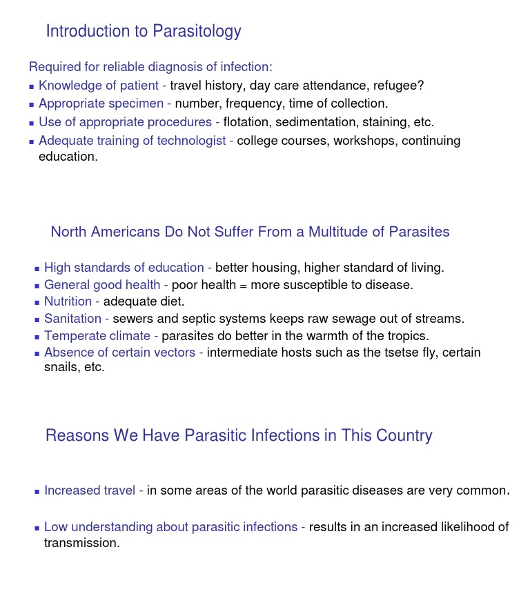 introduction to Parasite | PDF | Staining | Infection
