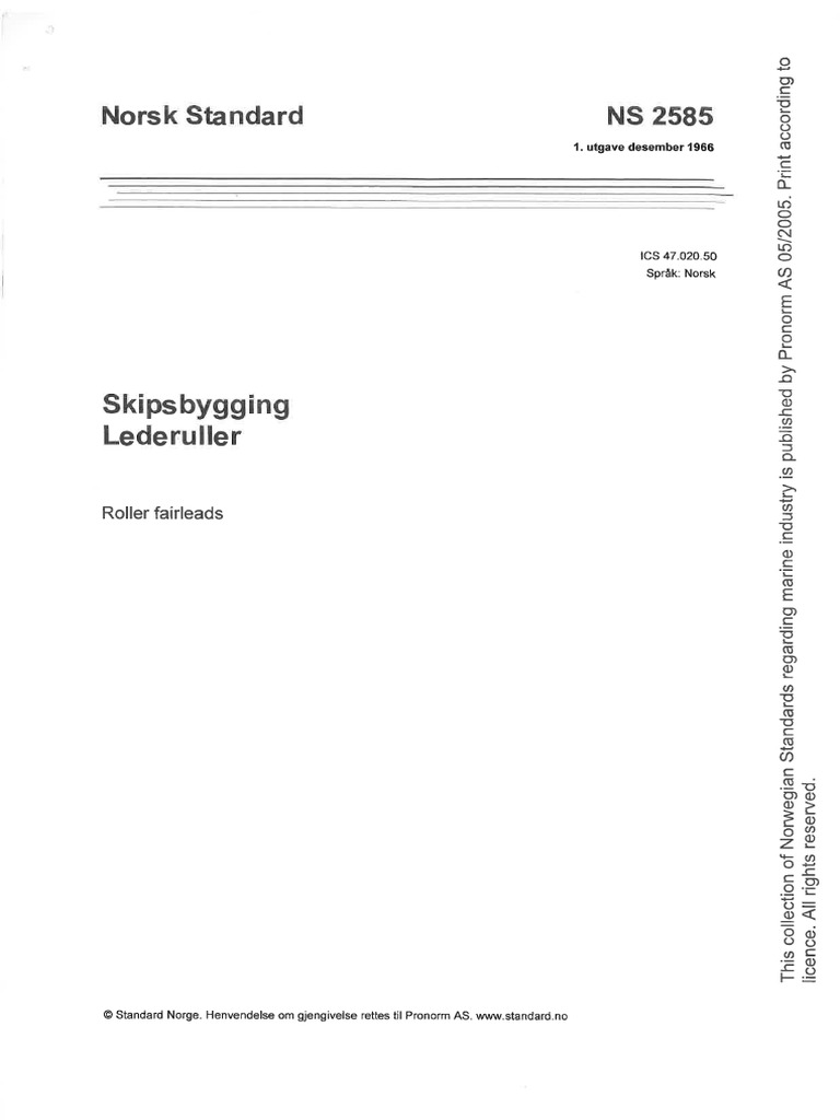 NS2585 Deck Roller | PDF