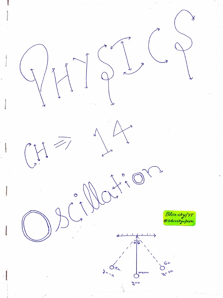 Oscillation Class 11 Pdf