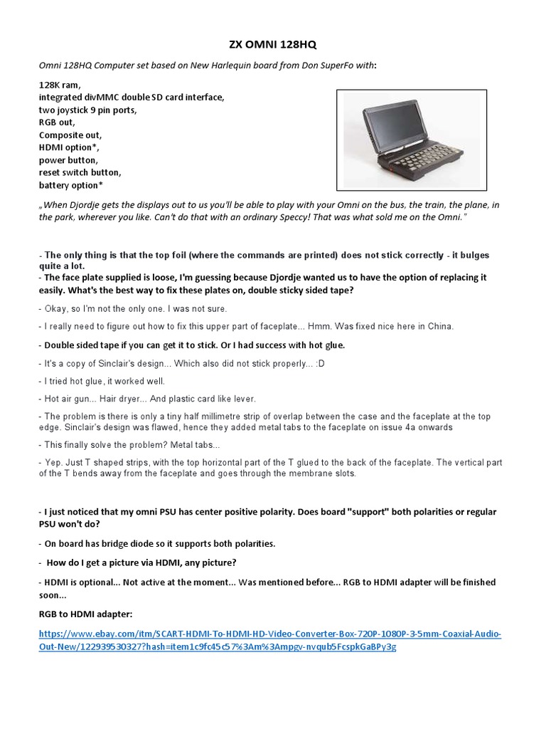 ZXOmni FAQ | PDF | Computer Science | Office Equipment