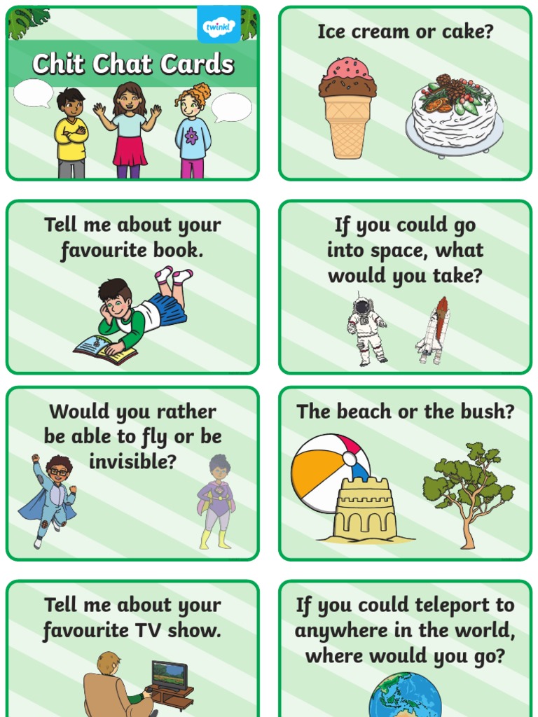 Chit Chat Cards | PDF
