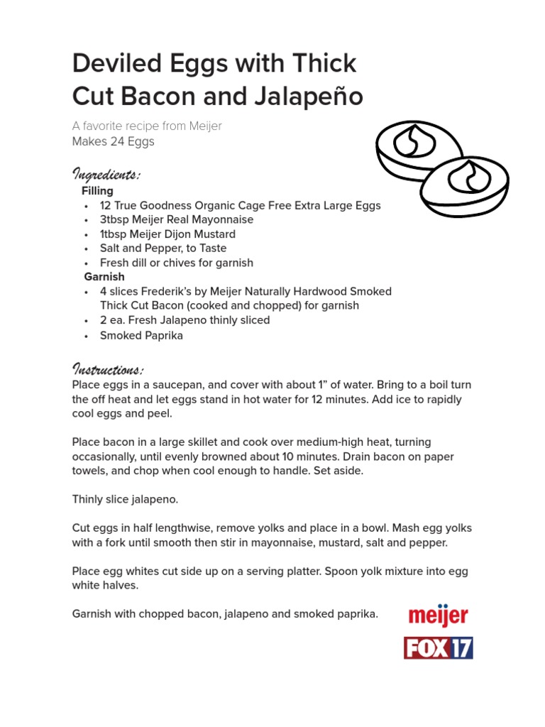 Recipes Meijer 1 | PDF