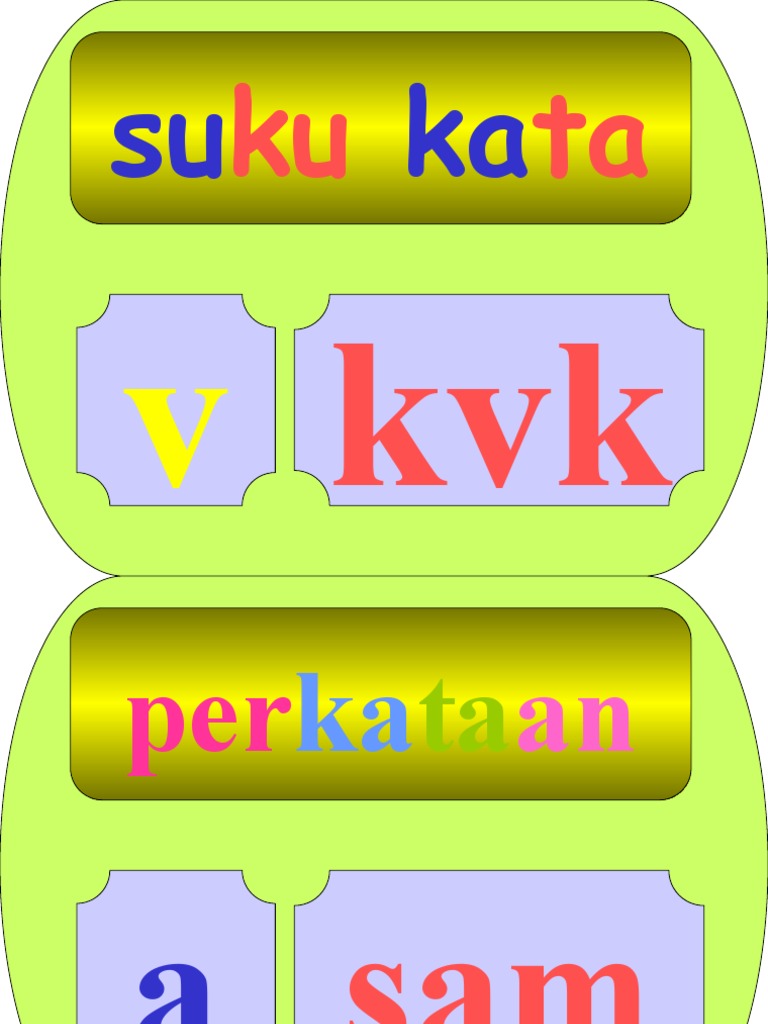 Suku Kata V + KVK | PDF