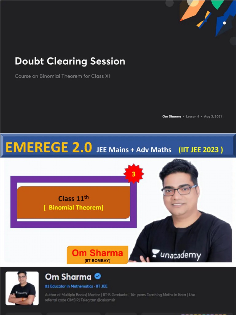Doubt Clearing Session With Anno | PDF