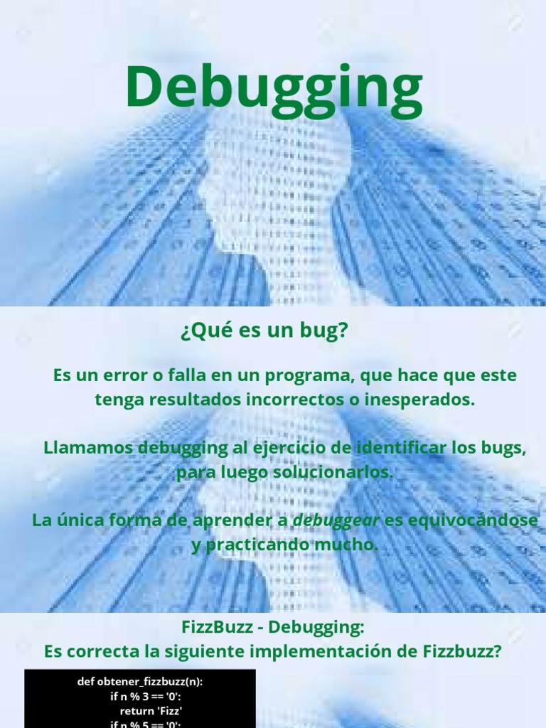 Debugging y Estructuras de Datos | PDF | Python (lenguaje de programación) | Desarrollo de software