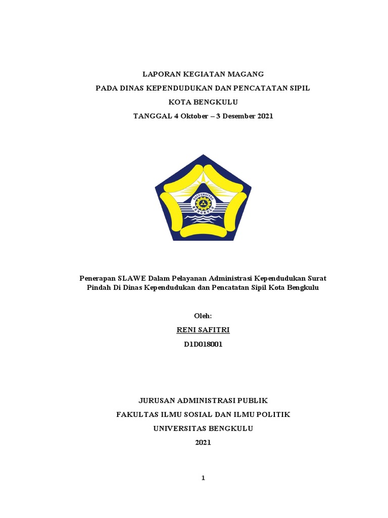 Contoh Laporan Magang | PDF