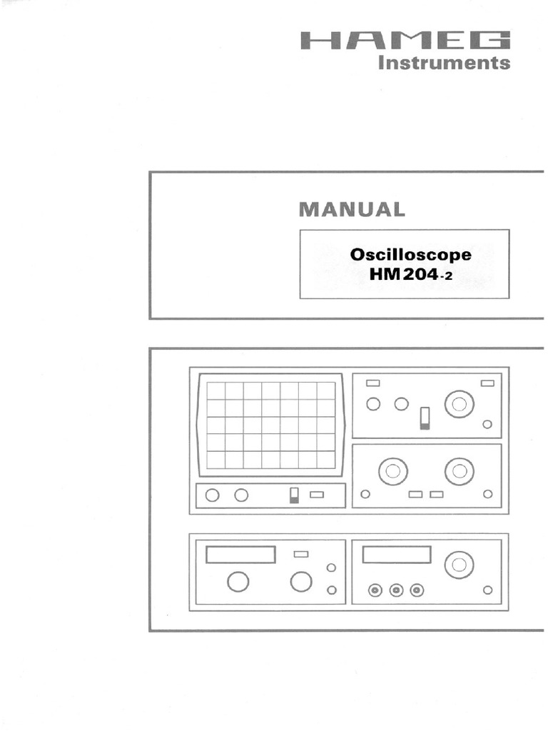 Manual Osciloscopio hm204-2 | PDF