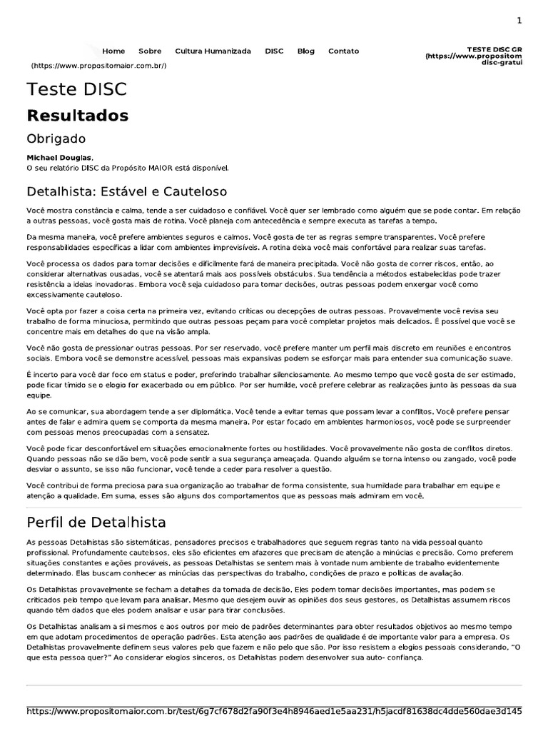 Teste Disc | PDF