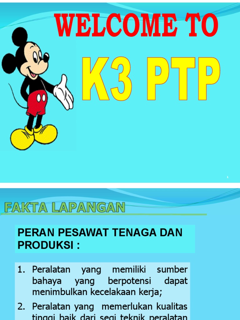 Materi K3 Ptp Permenaker 38 Tahun 2016 1 Pdf
