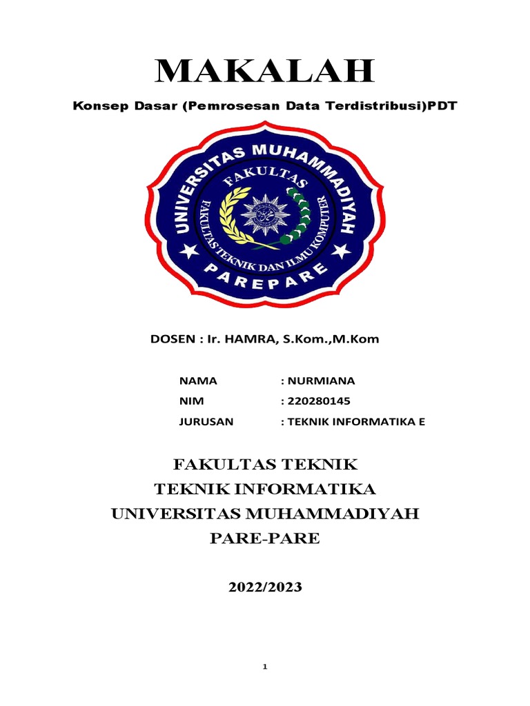 Pemrosesan Data Terdistribusi: Konsep dan Definisi | PDF