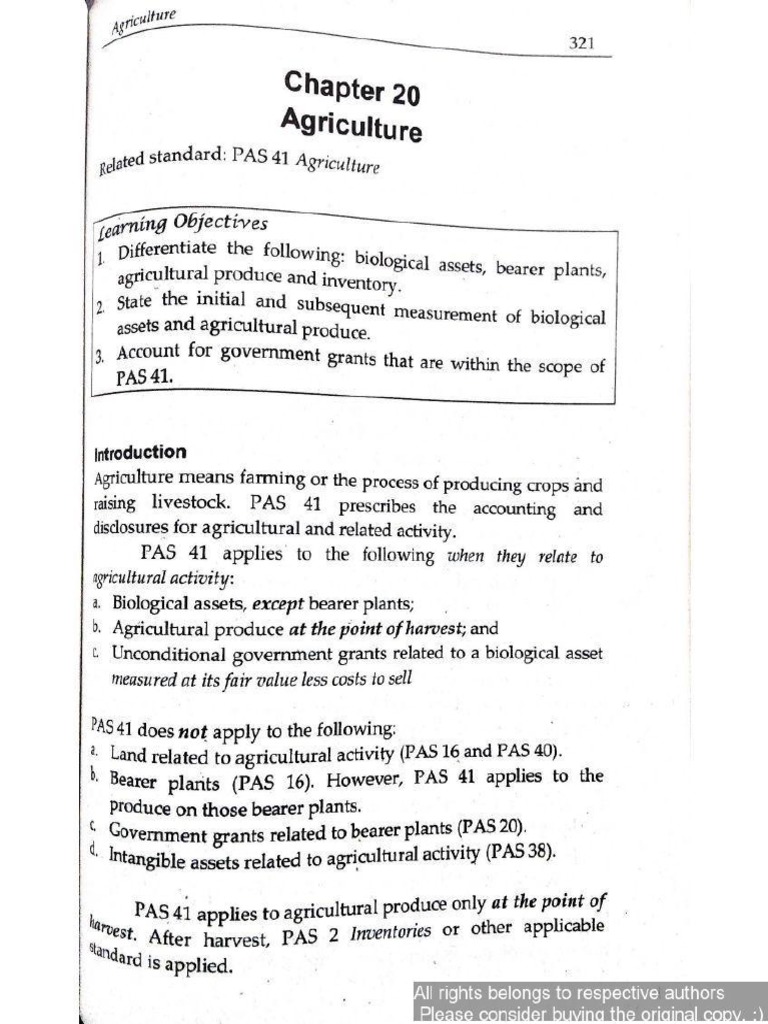 Chapter 20 Agriculture | PDF