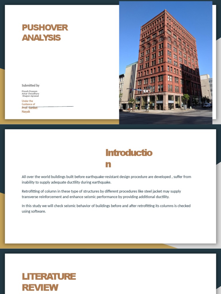 Pushover Analysis of Retrofitted Reinforced Concrete Buildings | PDF ...