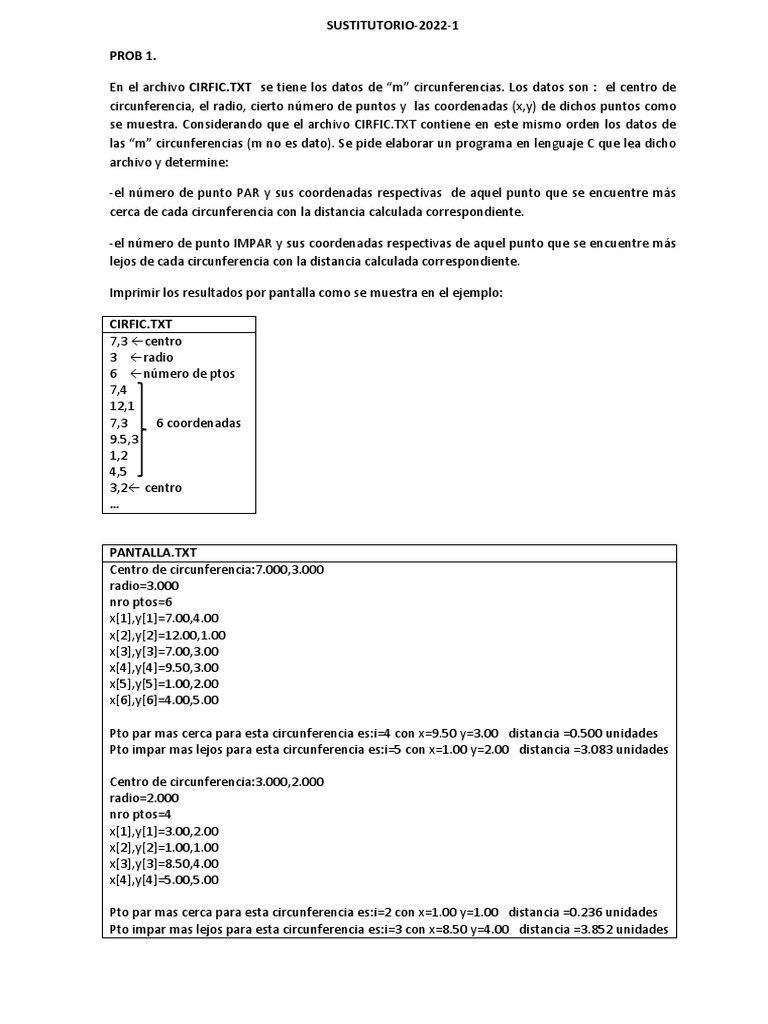 Exs Bic01 2022 1 | PDF | Matriz (Matemáticas) | Informática