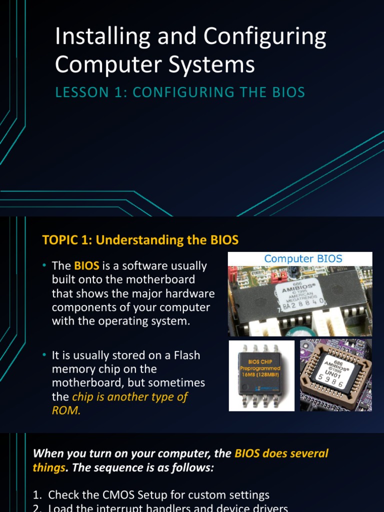 Configuring The BIOS | PDF | Bios | Booting