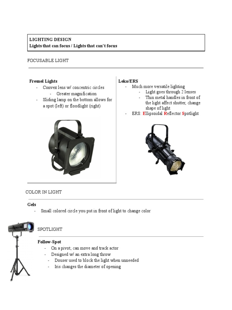 Lighting Design | Download Free PDF | Equipment | Optics