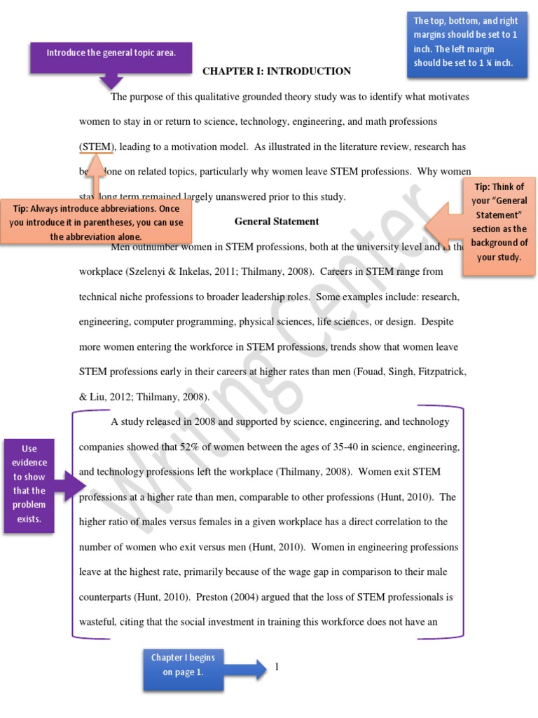 Dissertation Chapter 1 Annotated Sample - 2 | PDF | Motivation ...