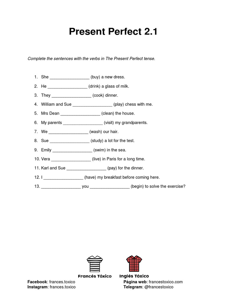 Present Perfect 2.1 | PDF