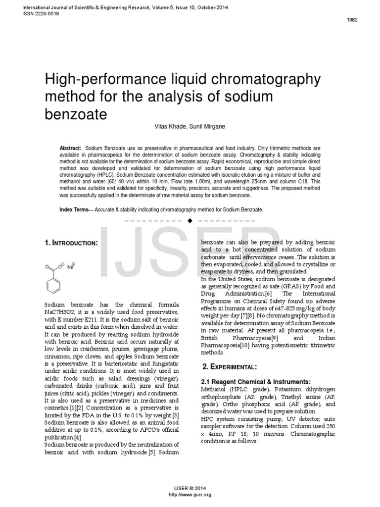 High Performance Liquid Chromatography Method | PDF | High Performance Liquid Chromatography ...