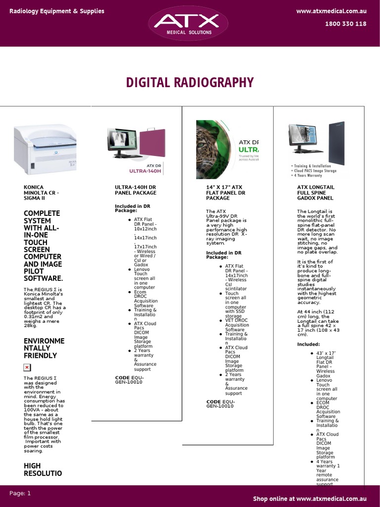 Digital Radiography X Ray Equipment | PDF | Medical Imaging | Image Processing