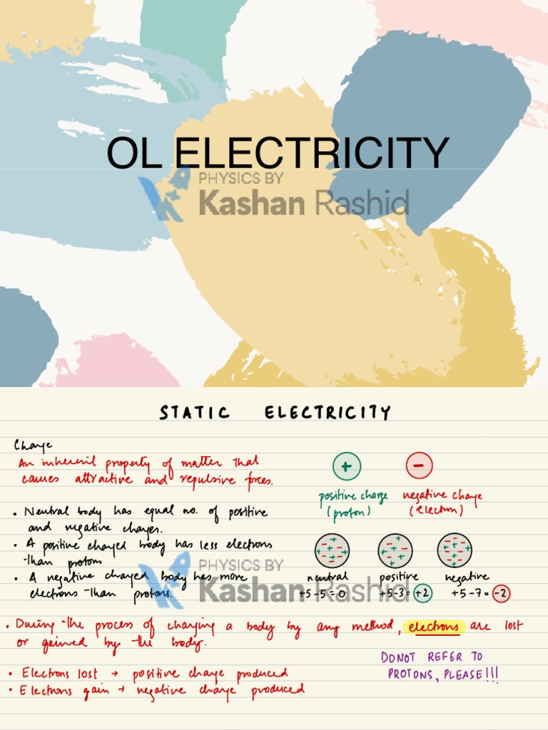 Understanding Static and Current Electricity | PDF | Electric Charge ...