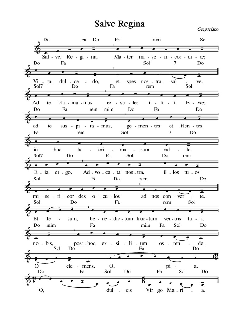 155 Salve Regina - Partitura Completa | PDF