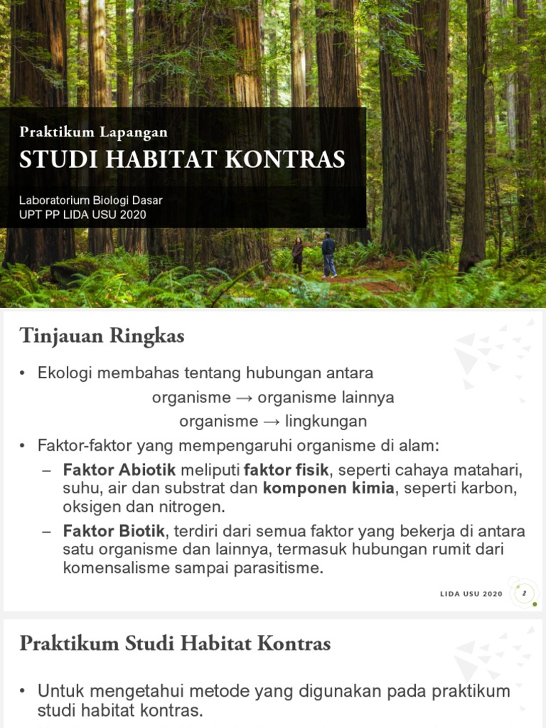 Studi Habitat Kontras | PDF