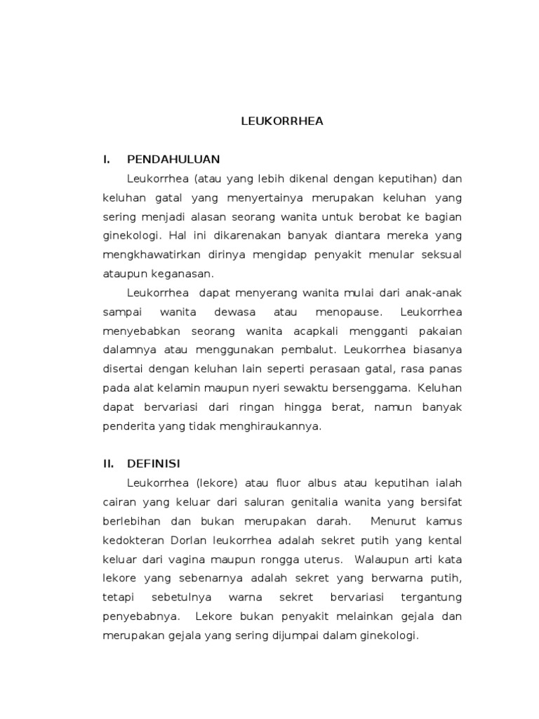 CSS Leukorrhea | PDF