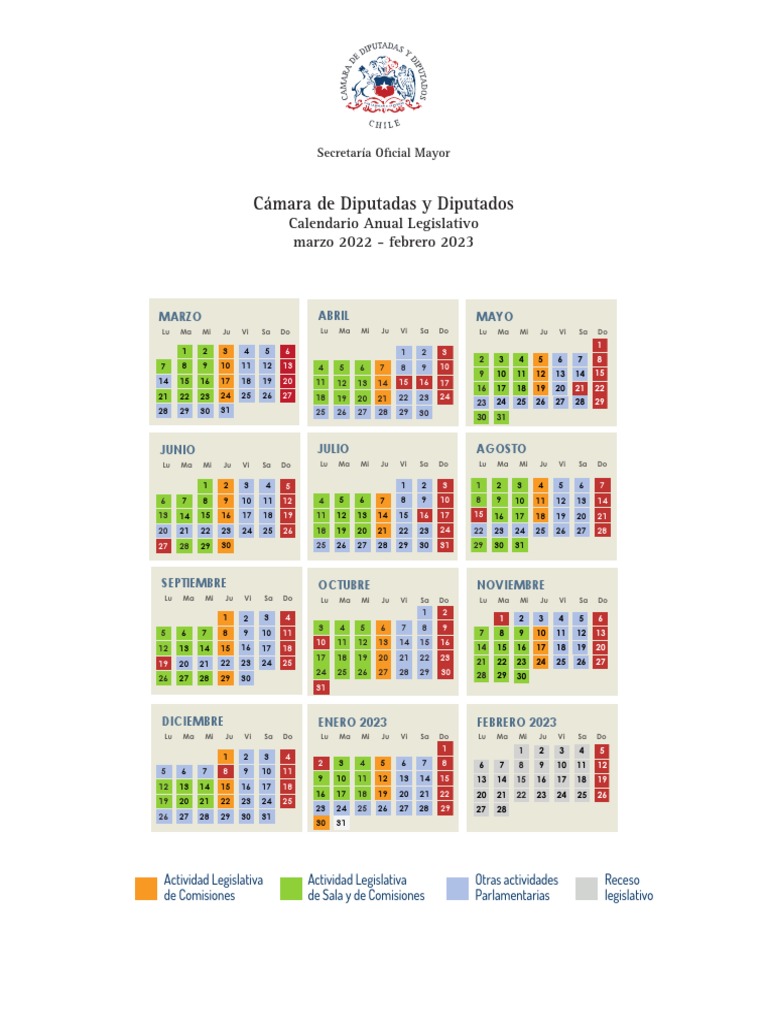 Calendario Legislativo | PDF | Gobierno