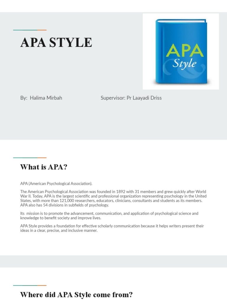 APA Style Guide for Student Papers | PDF | Apa Style | American ...