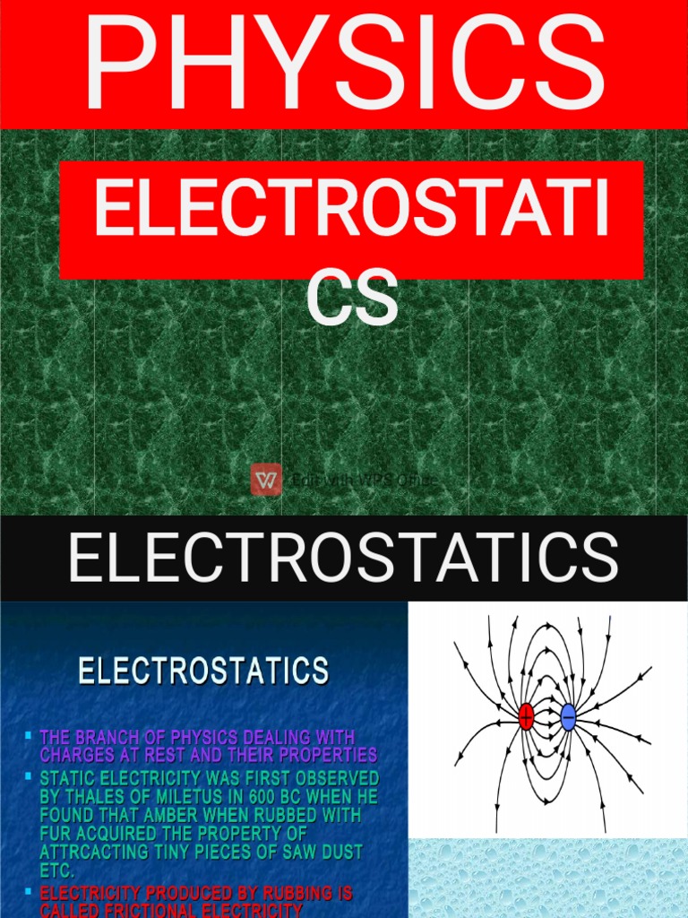 PHYSICS Electrostatics | PDF | Electrical Resistance And Conductance | Electrical Resistivity ...
