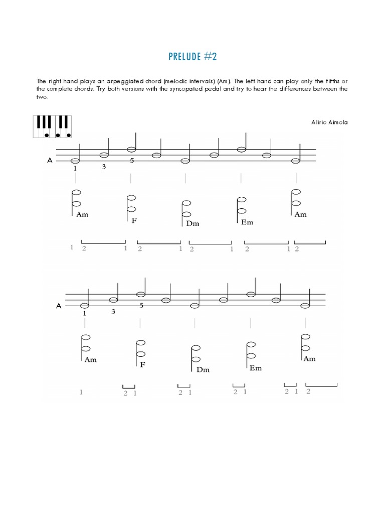 Arpeggiated Chords in Prelude #2 | PDF | Art