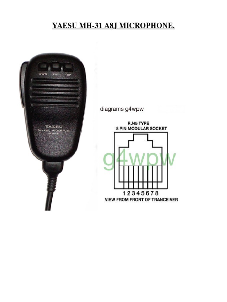 Mh-31 A8j Yaesu Mic Rj-45 | PDF | Sports & Recreation