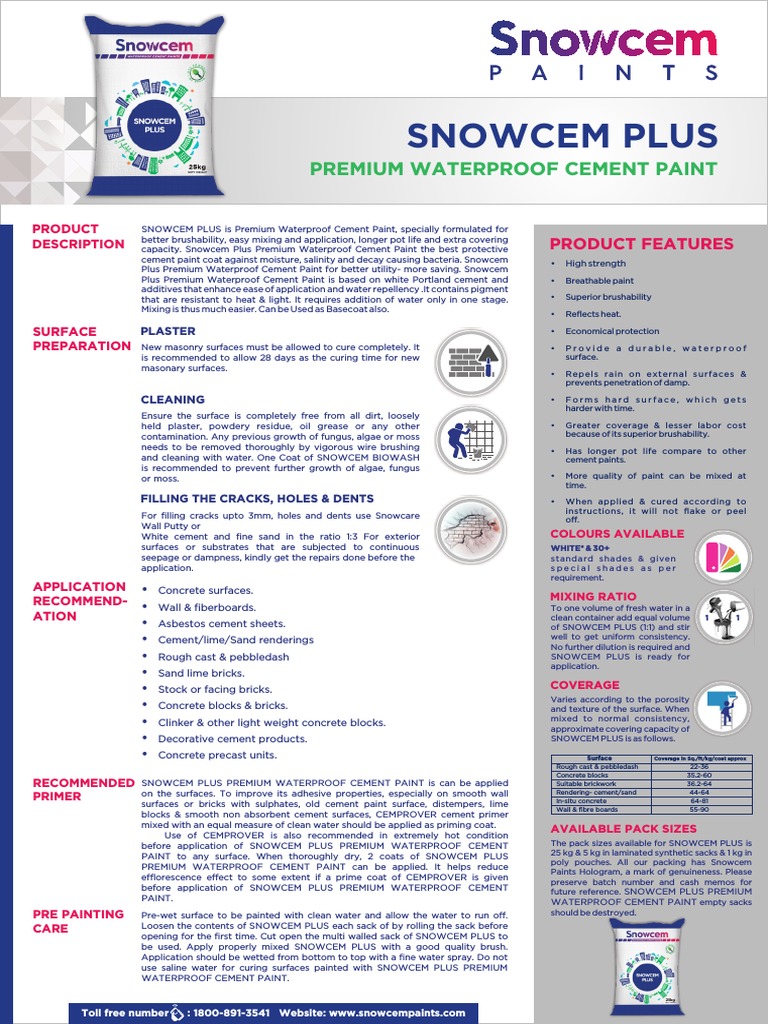 Snowcem Plus | PDF