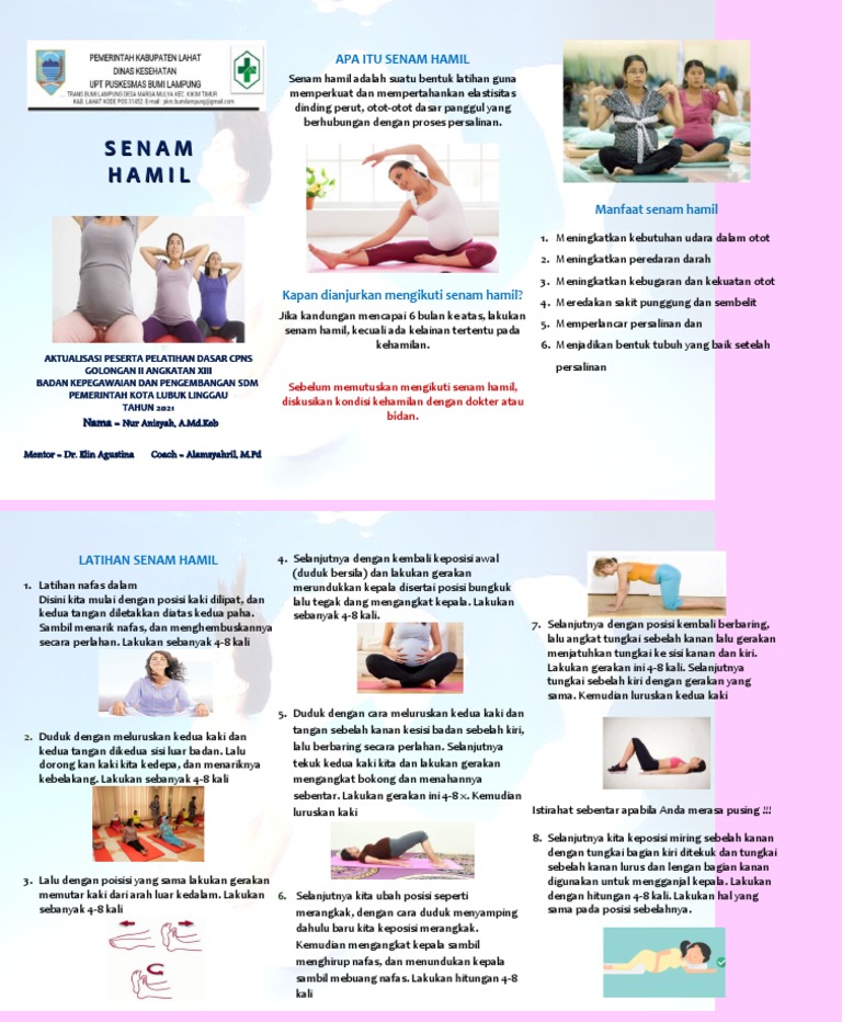 Leaflet Senam Hamil | PDF