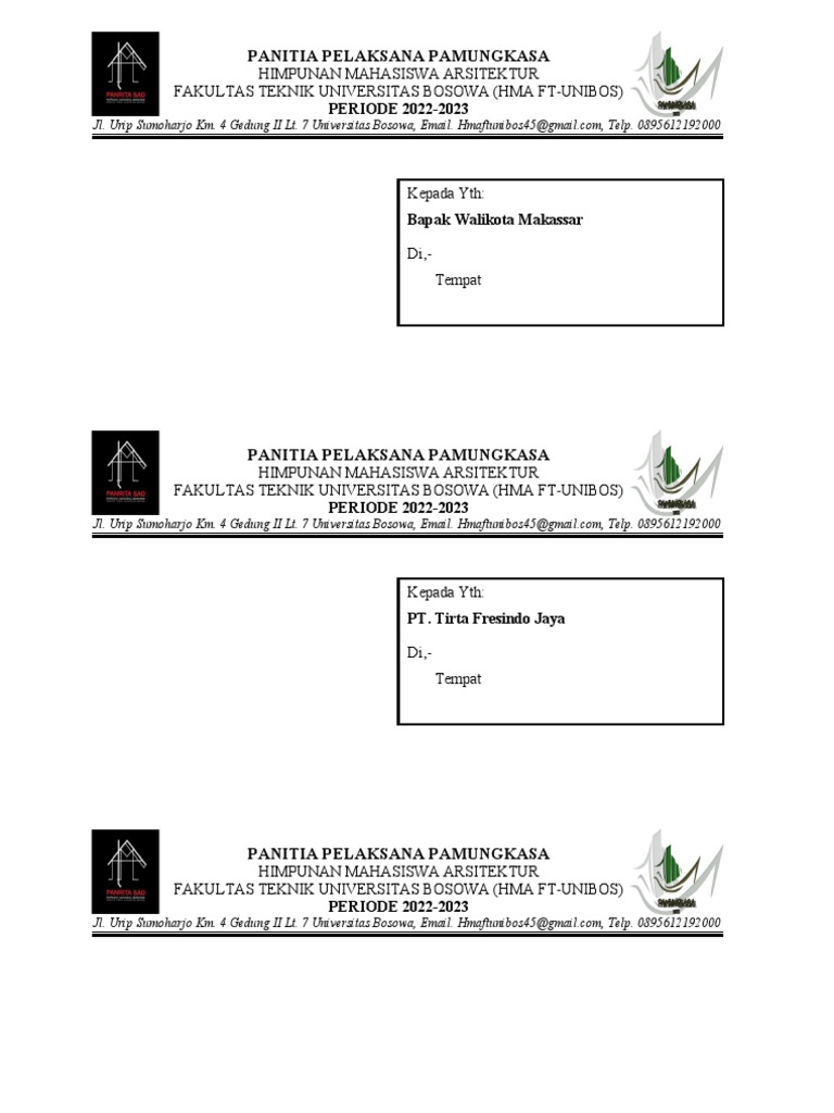 Amplop Proposal | PDF