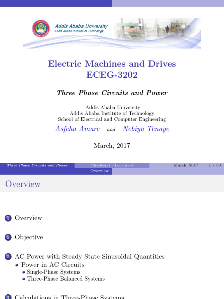 Lecture 1 3phase | PDF | Ac Power | Electrical Engineering