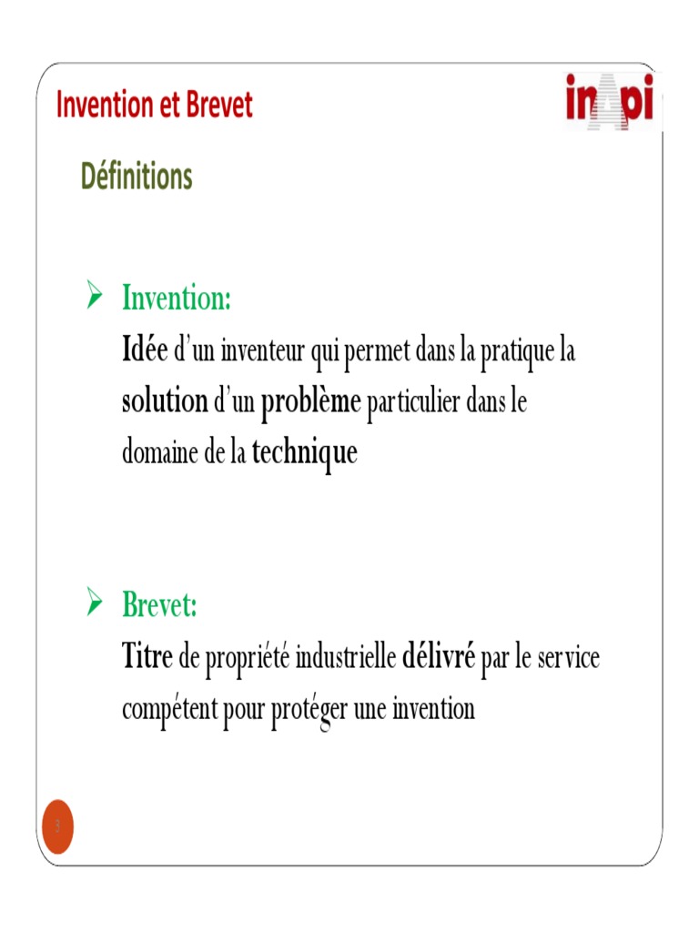 Brevet D'invention | PDF | Brevet