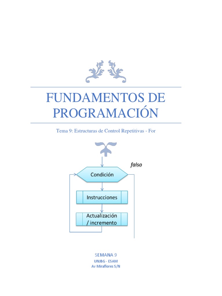 Estructuras de Control For en Programación | PDF | Programa de ...