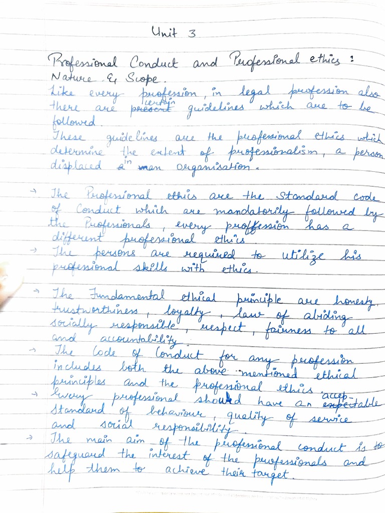 Professional Ethics Unit 3 | PDF