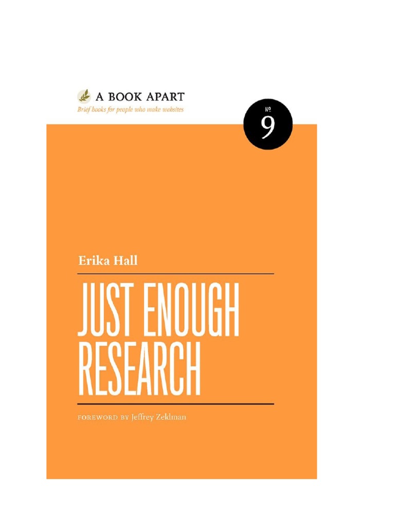 Just Enough Research | PDF