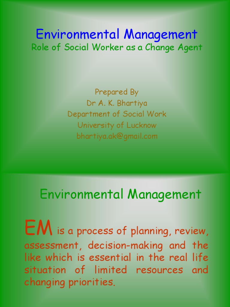 Environmental Management | Download Free PDF | Environmental Resource ...