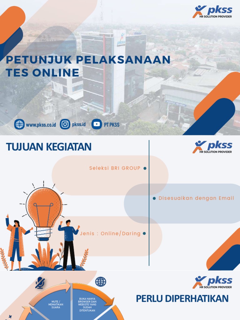 Panduan Tes Online PKSS BRI | PDF