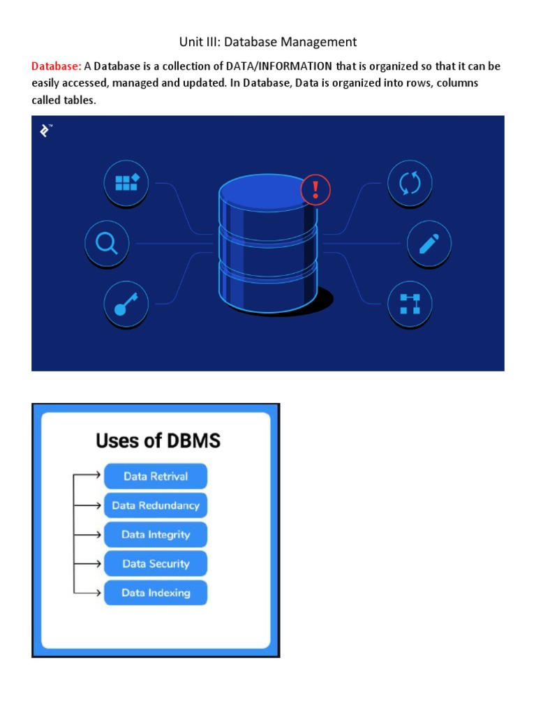 Database Management System Pdf Databases Information Technology