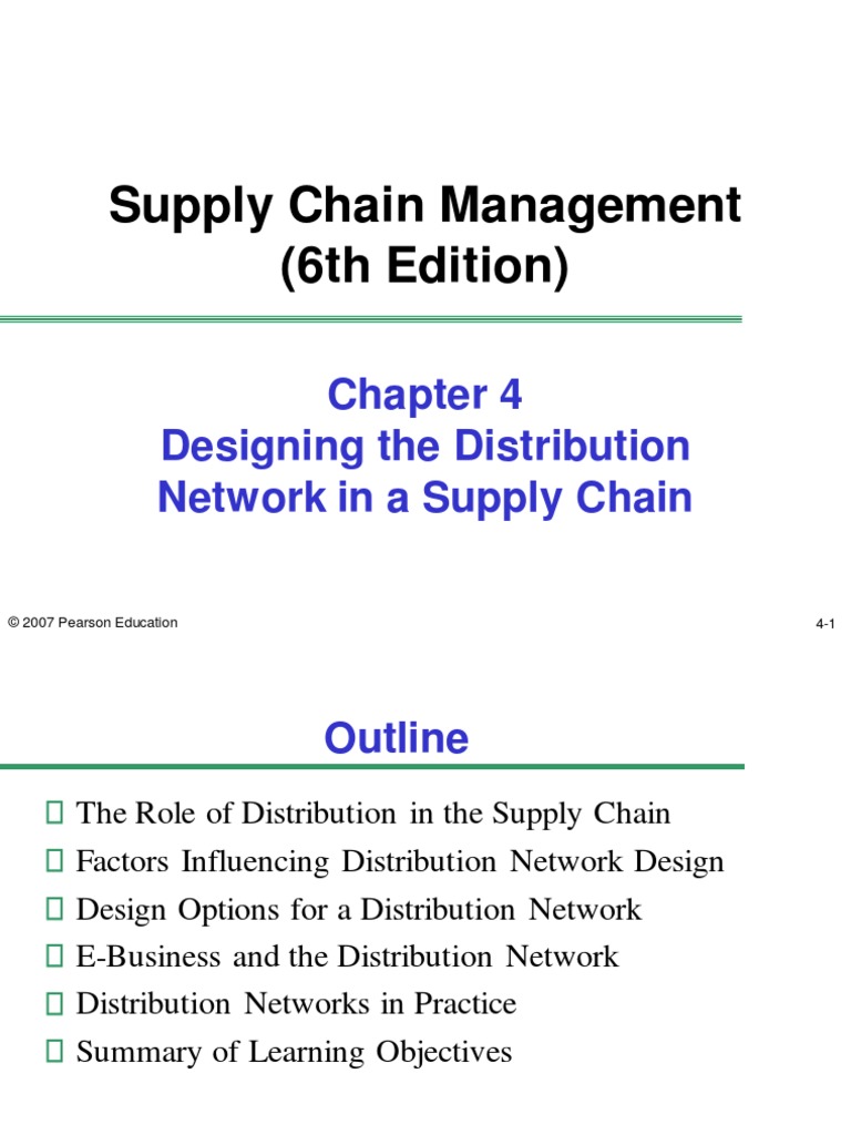 BBA-SCM-Lec-7-7th Week-Designing The Distribution Networks | PDF ...