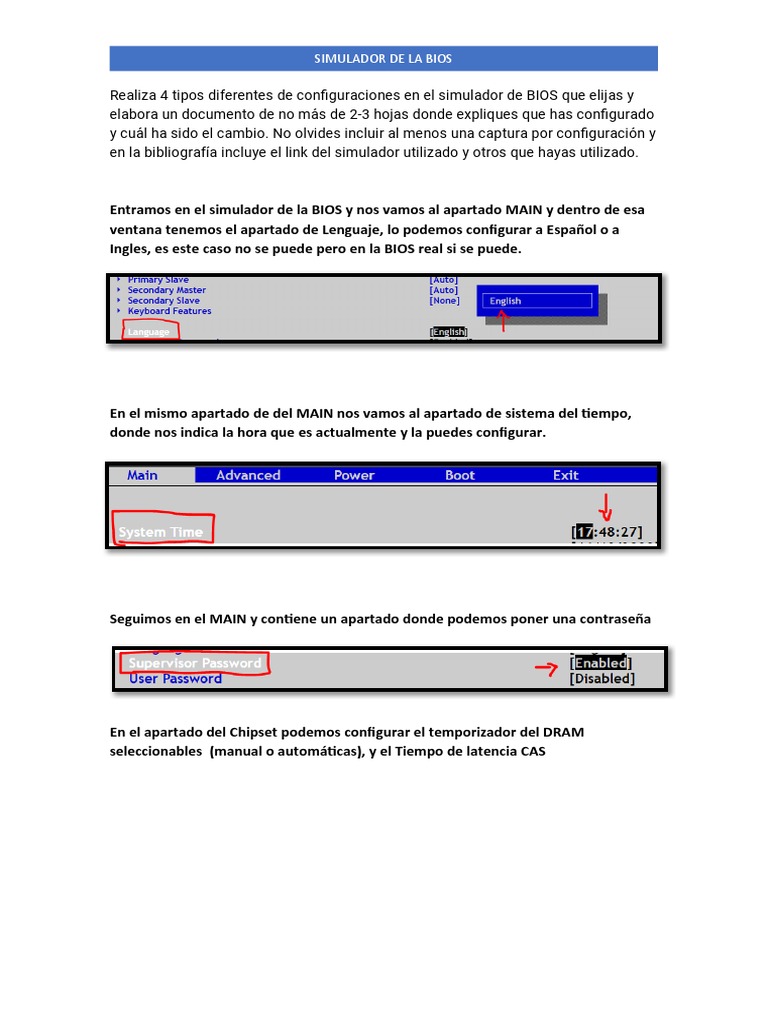 Simulador de La Bios | PDF