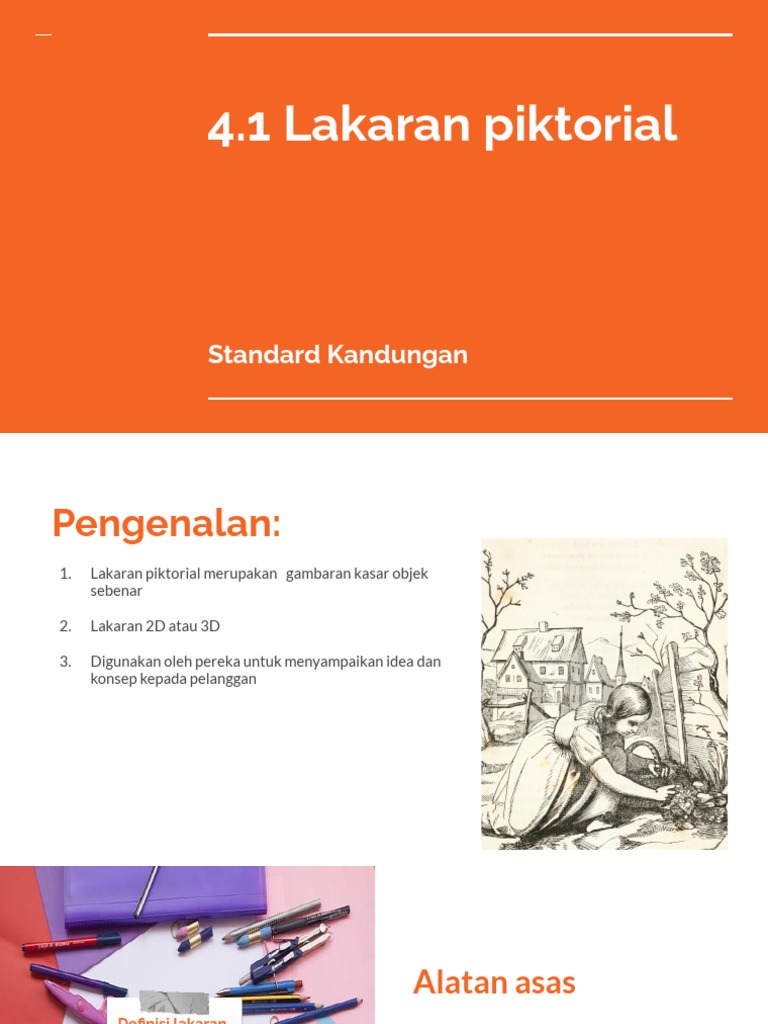 Jenis Lakaran Piktorial RBT Tingkatan 1 | PDF