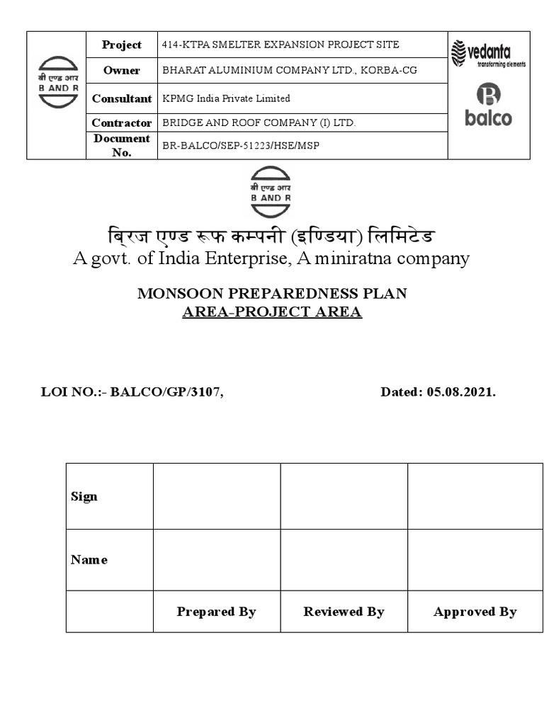 B&R MONSOON - PLAN (Final) Rev-00 | Download Free PDF | Basement | Water
